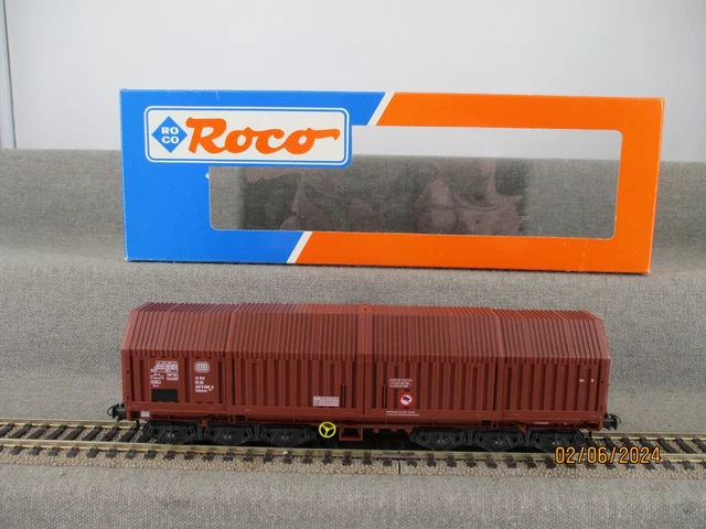 ROCO SPUR H0 46286 Güterwagen Teleskophaubenwagen der DB in OVP EUR 32 ...