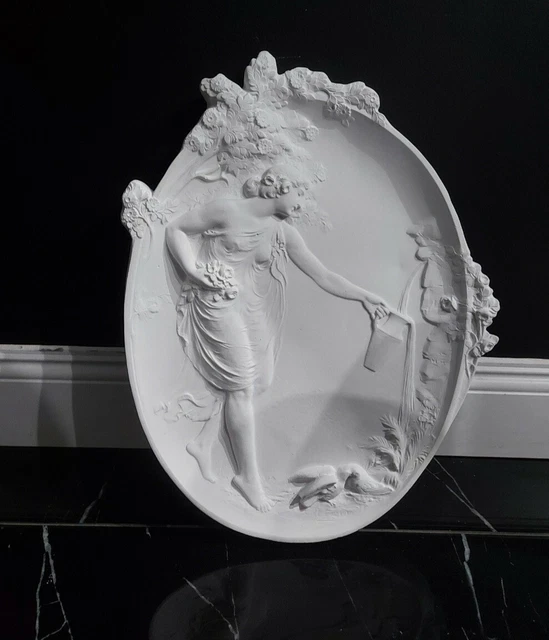 GREEK GODDESS DIANA Stucco Gips Bas Relief Greek Greece Molding £76.72 ...