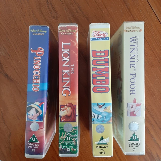 CLASSIC DISNEY VHS Videos X 4 £4.00 - PicClick UK