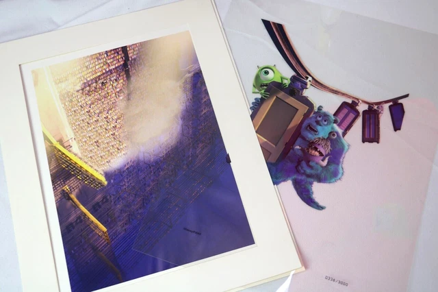 DISNEY PIXAR MONSTERS Inc Sully Artist Print Film Cell Numbered Edition ...
