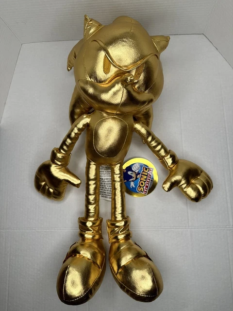 SEGA SONIC THE Hedgehog Super Sonic Gold Large 21” Inch Plush HTF £42. ...