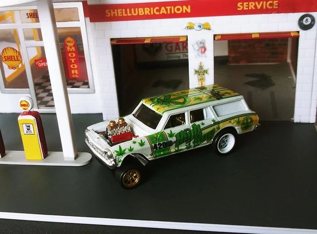 HOT WHEELS &CUSTOM& gasser Nova Jerry Rigged HIGH BOY 420 Real Riders 🛠 ...