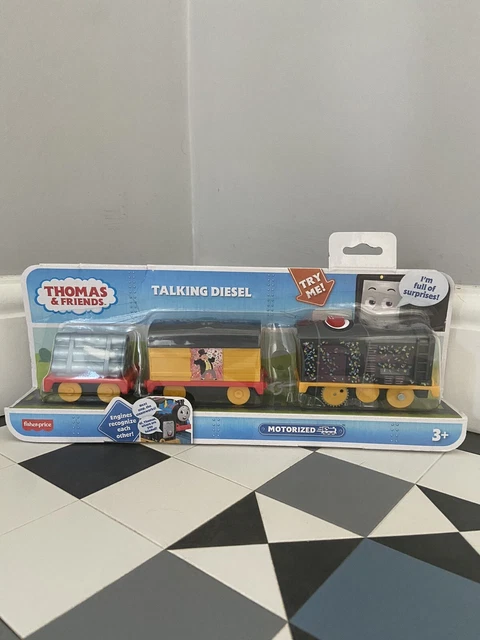 THOMAS AND FRIENDS Talking Diesel Toy Train, Motorized Engine with ...