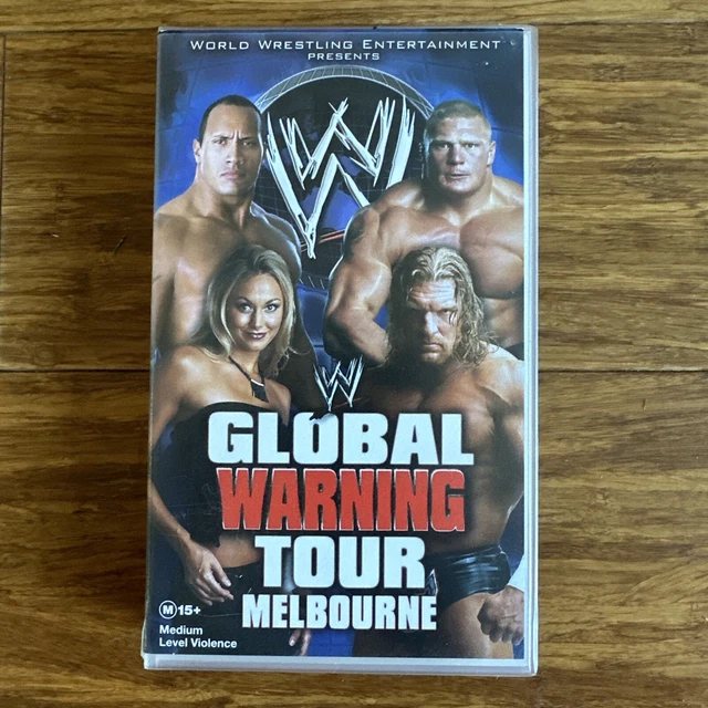 WWE - GLOBAL Warning Tour Melbourne (VHS, 2002) - Attitude Era £18.85 ...
