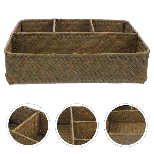 PANIER DE RANGEMENT Paniers Jonc Mer Table Osier Distributeur Bonbons ...