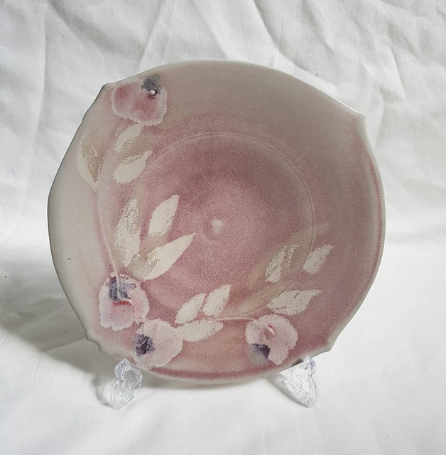 SALE ڿڰۣ AUSTRALIAN POTTERY Vintage DUSKY PINK ROSE BUD PLATE ~ BEV ...