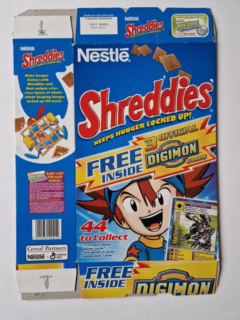 2001 NESTLE CEREAL Shreddies Digimon Cards - Complete packet £19.43 ...