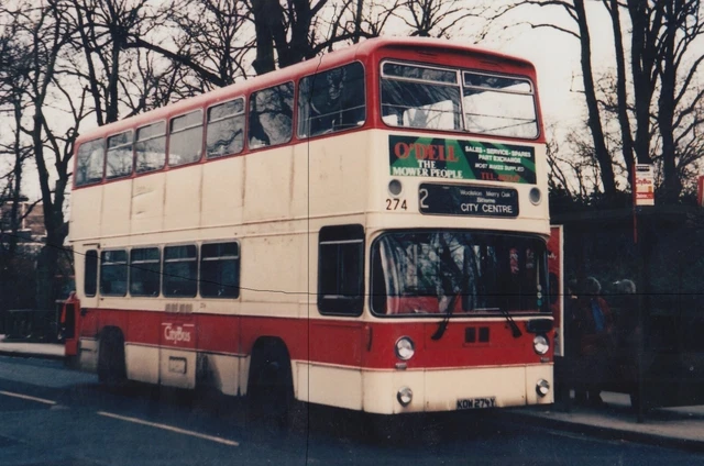 COLOUR BUS PHOTO Southampton Citybus Photograph Leyland Atlantean 274 ...