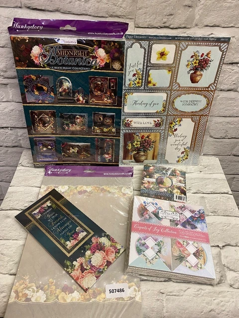HUNKYDORY CRAFTS FLORAL various card packs/foil toppers/paper stack- CG ...