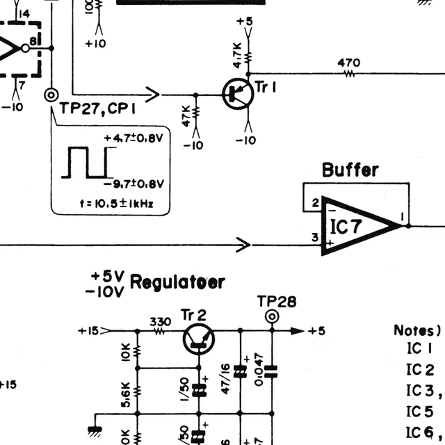 YAMAHA CS-15 SERVICE Manual repair Schematic Diagrams Schema Schaltplan ...
