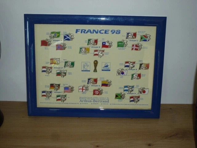 CADRE TOUS LES pin’s FRANCE 98 Arthus Bertrand 1998 coupe du monde footix foot EUR 120,00 ...