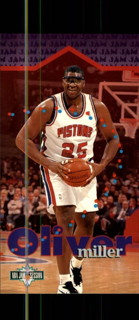 1995-96 JAM SESSION Toronto Raptors carte basketball #105 Oliver Miller ...