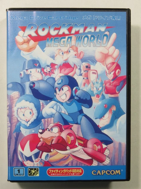 ROCKMAN MEGA WORLD Sega Megadrive (Md) Ntsc-Jpn (Complete - Cover ...