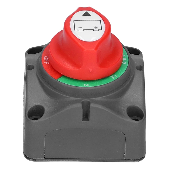 12V 3 GEAR Battery Disconnect Isolator Switch 8 50V On/Off ABS Yacht ...