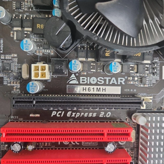 BIOSTAR H61MH MICRO-ATX Motherboard with i3-3240 CPU,4GB DDR3 RAM ...