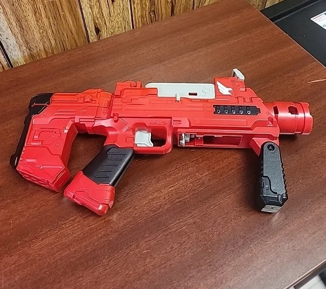 MATTEL BOOMCO HALO UNSC SMG Blaster RED Dart Gun $34.97 - PicClick