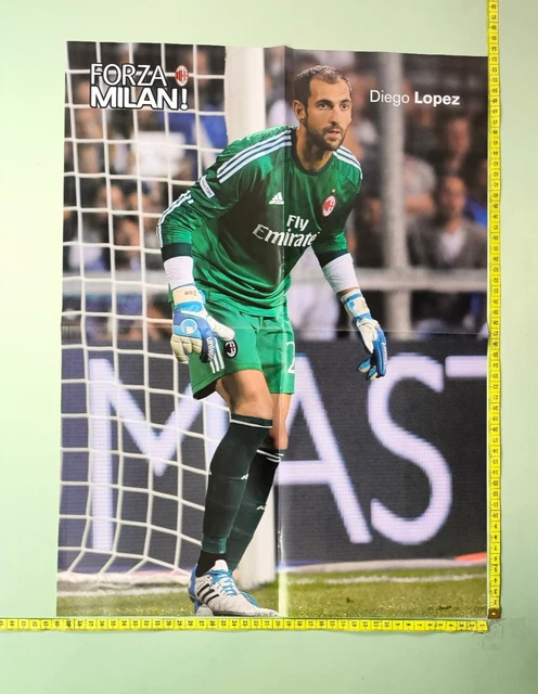 POSTER DIEGO LOPEZ Forza Milan Calcio Originale Nuovo EUR 9,90 ...