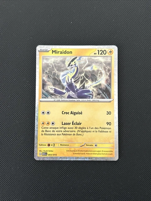 CARTE POKÉMON MIRAIDON 003/015 - 3/15 - M24FR McDonald's - Mcdo 2024 ...