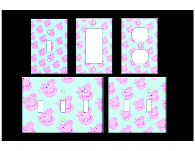 PEPPA PIG NICK JR Light Switch Covers Home Decor Outlet MULTIPLE ...