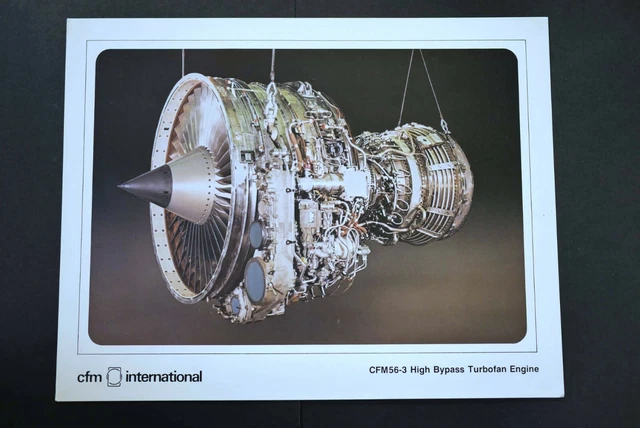 * VINTAGE 1984 CFM56-3 engine promotional flyer poster * GE Safran ...