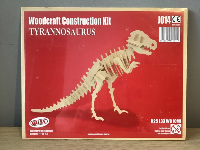 WOODCRAFT 3D CONSTRUCTION Kit: Wooden Tyrannosaurus T-Rex Dinosaur ...