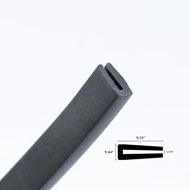 RUBBER U CHANNEL Edging Edge Decoration Embellish Trim Seal Flexible ...
