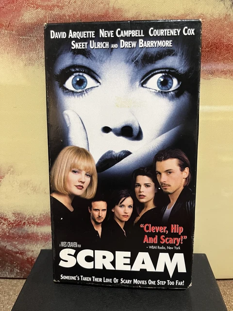 SCREAM VHS 1997 Wes Craven Campbell Barrymore Arquette Cox Horror ...