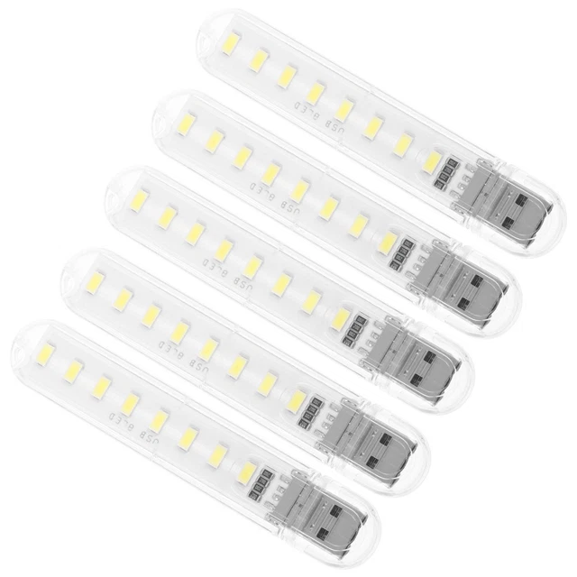 5 PCS MINI Lamps for Small Spaces Plug Night Stick on LED Lights Baby ...