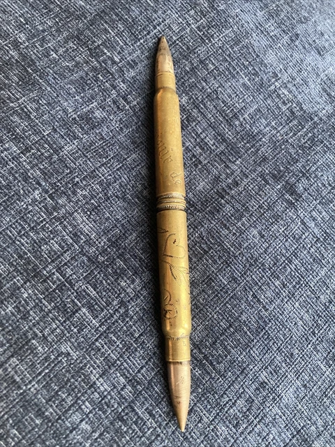 WW1 TRENCH ART bullet pen pencil Souvenir De La Guerre 14-15 £45.00 ...