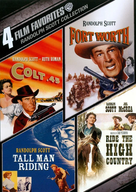 4 FILM FAVORITES: Randolph Scott Western DVD Incredible Value and Free ...
