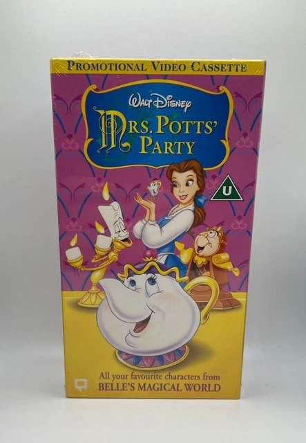 WALT DISNEY MRS. Potts' Party VHS Tape SEALED BRAND NEW Promotional ...