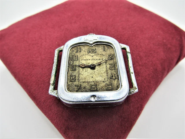 OROLOGIO SVIZZERO VINTAGE Ultra Raro 1927 Chevrolet Radiator Quota ...