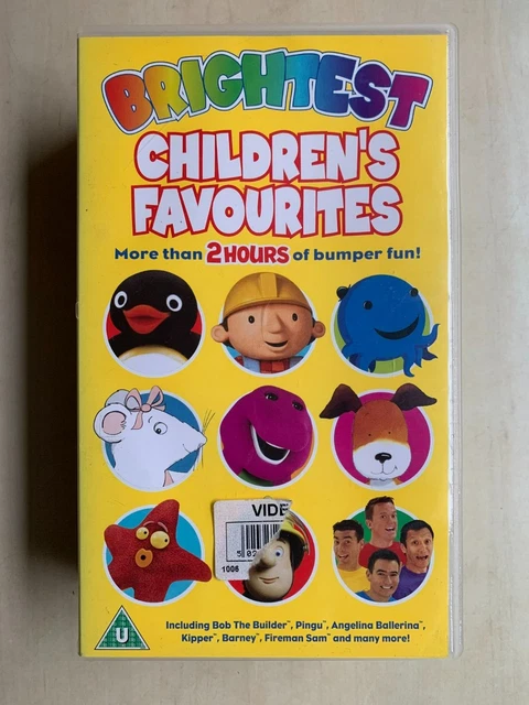 BRIGHTEST CHILDREN'S FAVOURITES - Barney, Pingu, Fireman Sam - Vhs ...