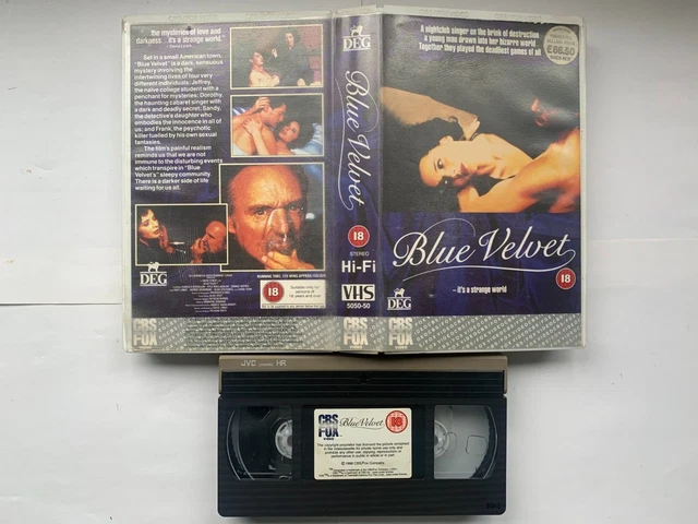 BLUE VELVET {1986, David Lynch, Dennis Hopper} Ex-Location Grande Boîte ...