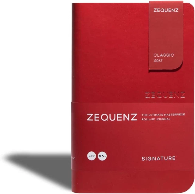 CLASSIC 360 SIGNATURE Series, Size: A6- Pocket, Color: Red, Paper: Grid ...