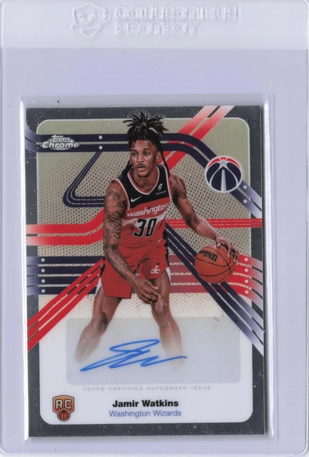 TOPPS NBA CHROME 2025 - Auto - Jamir Watkins - Washington Wizards ...