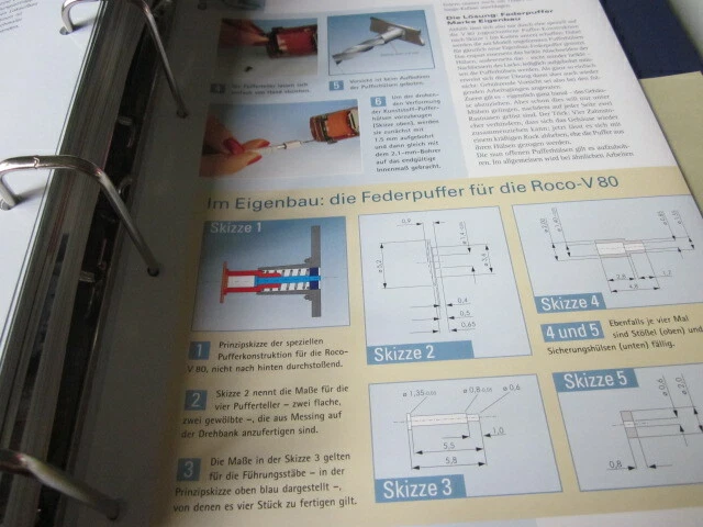 MEISTERSCHULE MODELLBAHN N 12 Bearbeiten Originalkupplung Federpuffer ...