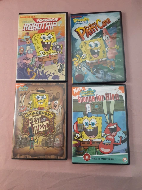 SPONGEBOB SQUAREPANTS DVD LOT VG+NICKELODEON 4 DVDs!! EUR 13,21 ...