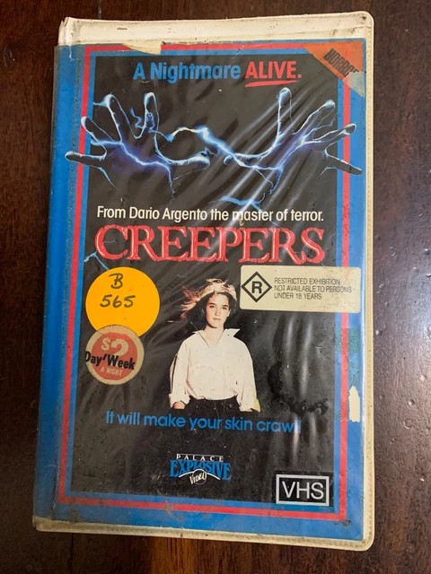 CREEPERS VHS DARIO Argento Palace Rated R Jennifer Connelly Phenomenon ...