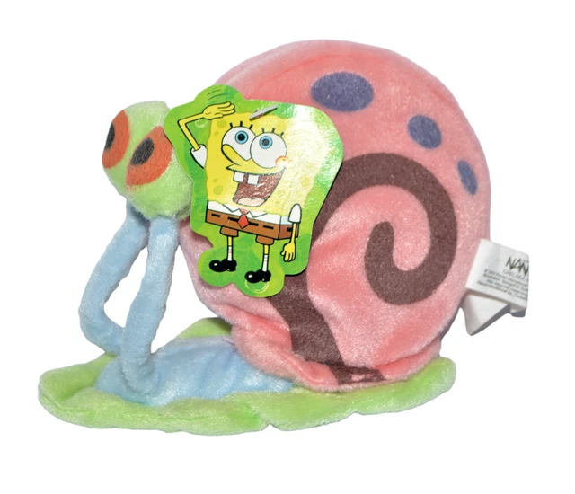 SPONGEBOB SQUAREPANTS SNAIL Gary Plushie Stuffed Animal Nanco 2003 £16. ...