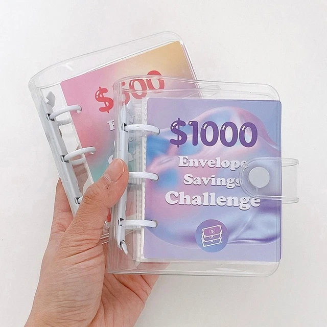 MINI SAVING CHALLENGE Binder Save Money Saving Loose-Leaf Book Couples ...