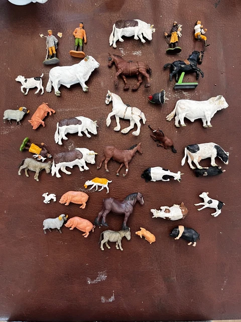 VINTAGE BRITAINS FARM Animals 1970's - Pigs, Cows, Sheep, Horse, Donkey ...