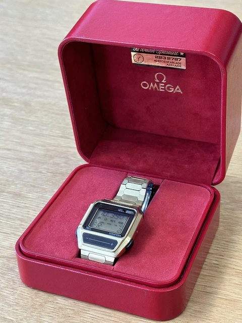 OMEGA SEAMASTER SENSOR Quartz Digital Gold-plated Cal.1640 Quartz Mens ...