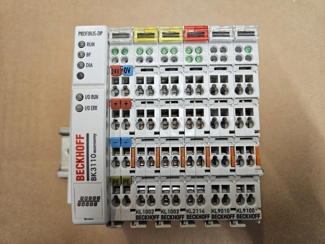 BECKHOFF BK3110 ECO Profibus Anschaltung komplett mit I/O Modulen EUR ...