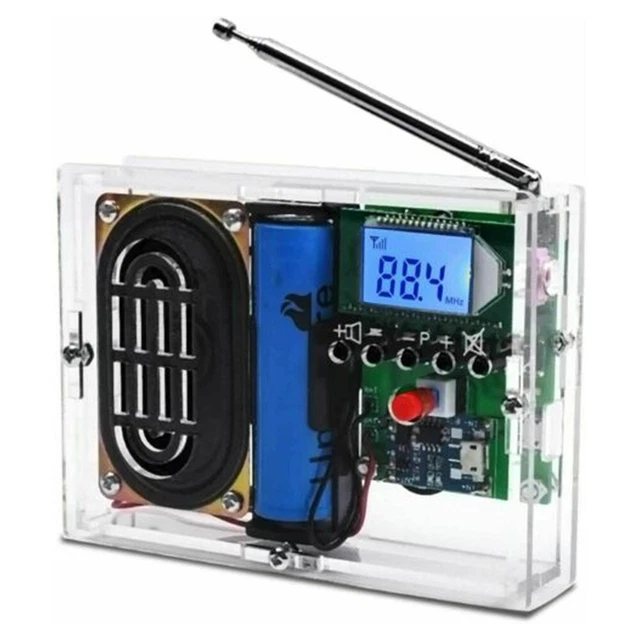 RADIO FM MODULE DIY Kits sans Fil Récepteur Écran LCD Dc 3V ~5V ...