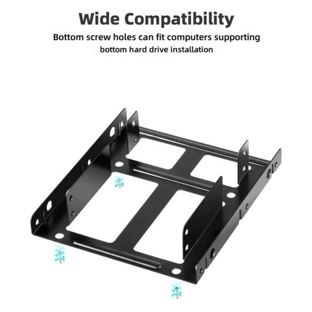 METAL TWO DRIVE SSD Hard Drive Enclosure with SATAIII for 2.5inch to 3 ...