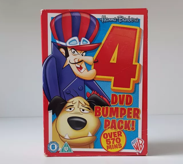 Hanna Barbera Wacky Races 4 Dvd Bumper Pack Boxset Collection Region 2