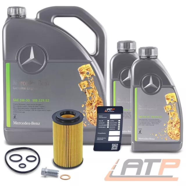 ÖLWECHSELSET + MOTORÖL Für Mercedes W176 W246 W204 W205 W212 X204 W639 ...