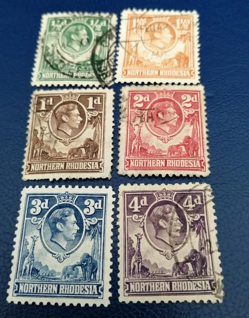 NORTHERN RHODESIA SMALL Selection of Fine Used Low Values £0.99 ...