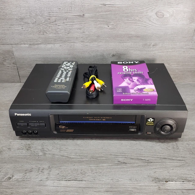 PANASONIC VCR BLUE Line OmniVision PV-V4620 VHS 4 Head Hi-Fi Stereo w ...